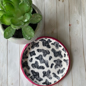 Cow Print Ring Dish, Cow Print Dish, Gift for Couples, Gift for Bride ...