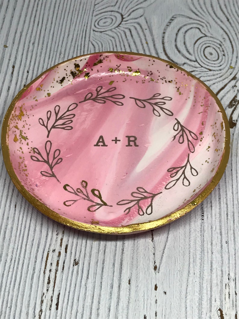Personalized Jewelry Dish Monogram Ring Dish Personalized | Etsy
