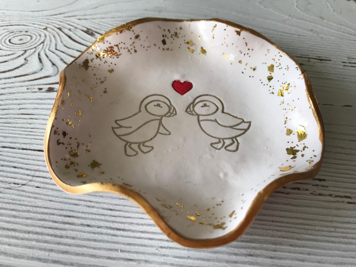 Puffin Ring Dish Puffin Gifts Valentines Day Gift Puffin | Etsy