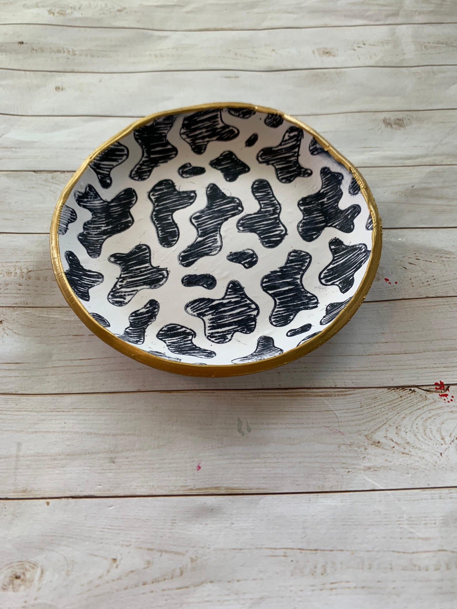 Cow Print Ring Dish Cow Print Dish Gift for Couples Gift - Etsy