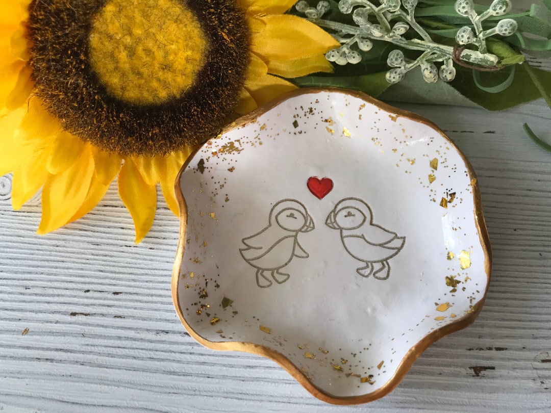Puffin Ring Dish, Puffin Gifts, Valentines Day Gift, Puffin Catchall ...