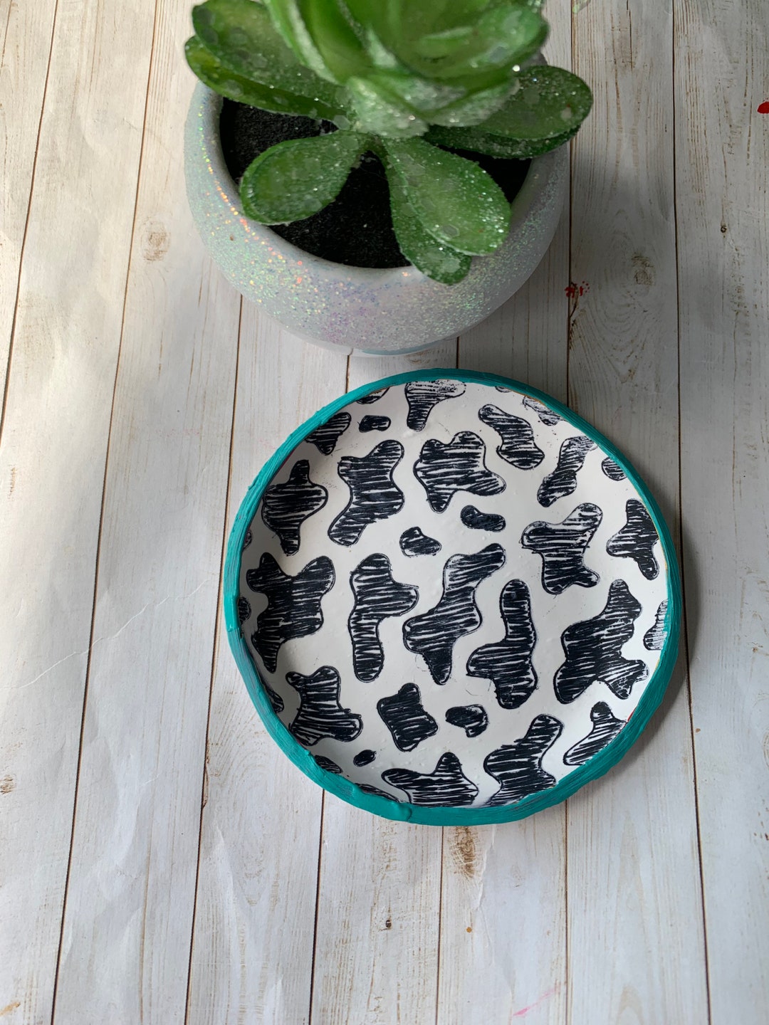 Cow Print Ring Dish Cow Print Dish Gift for Couples Gift - Etsy Canada