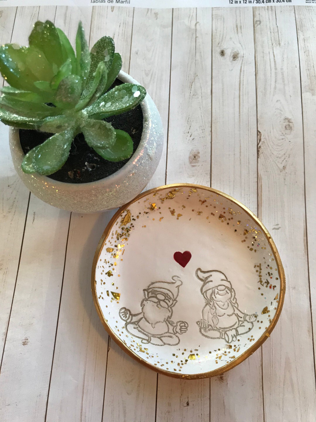 Gnome Ring Dish, Gnome Gifts, Gnome Love Gift, Gnome Dish, Gift for ...