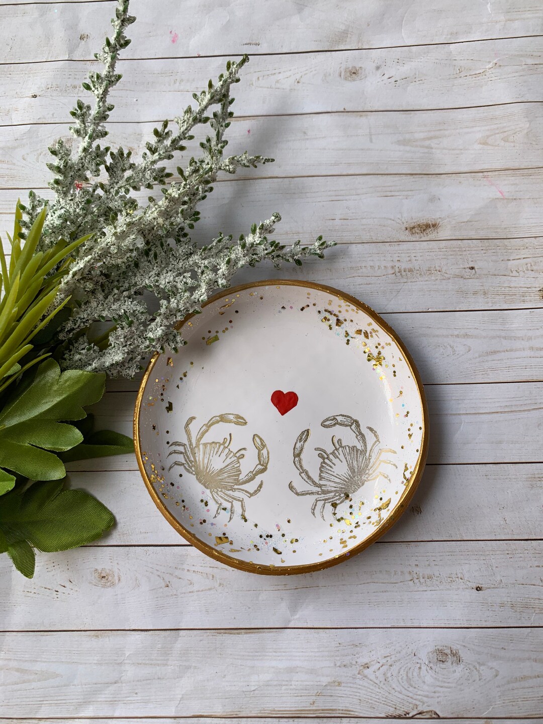 Crab Ring Dish, Crab Gifts, Crab Catchall, Crab Dish, Gift for Couples ...