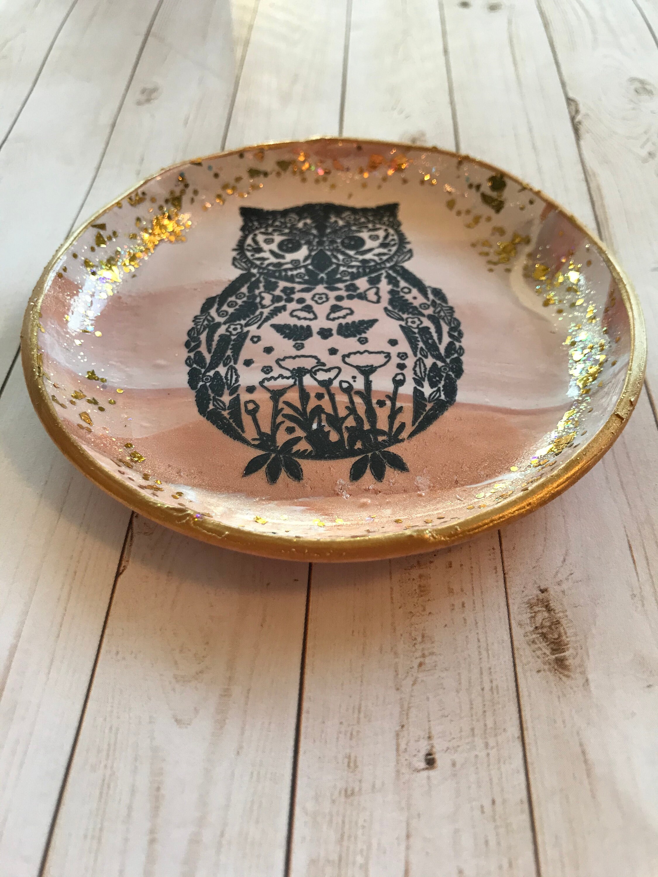 Owl Ring Dish Owl Dish Owl Gifts Owl Decor Owl Jewelry | Etsy