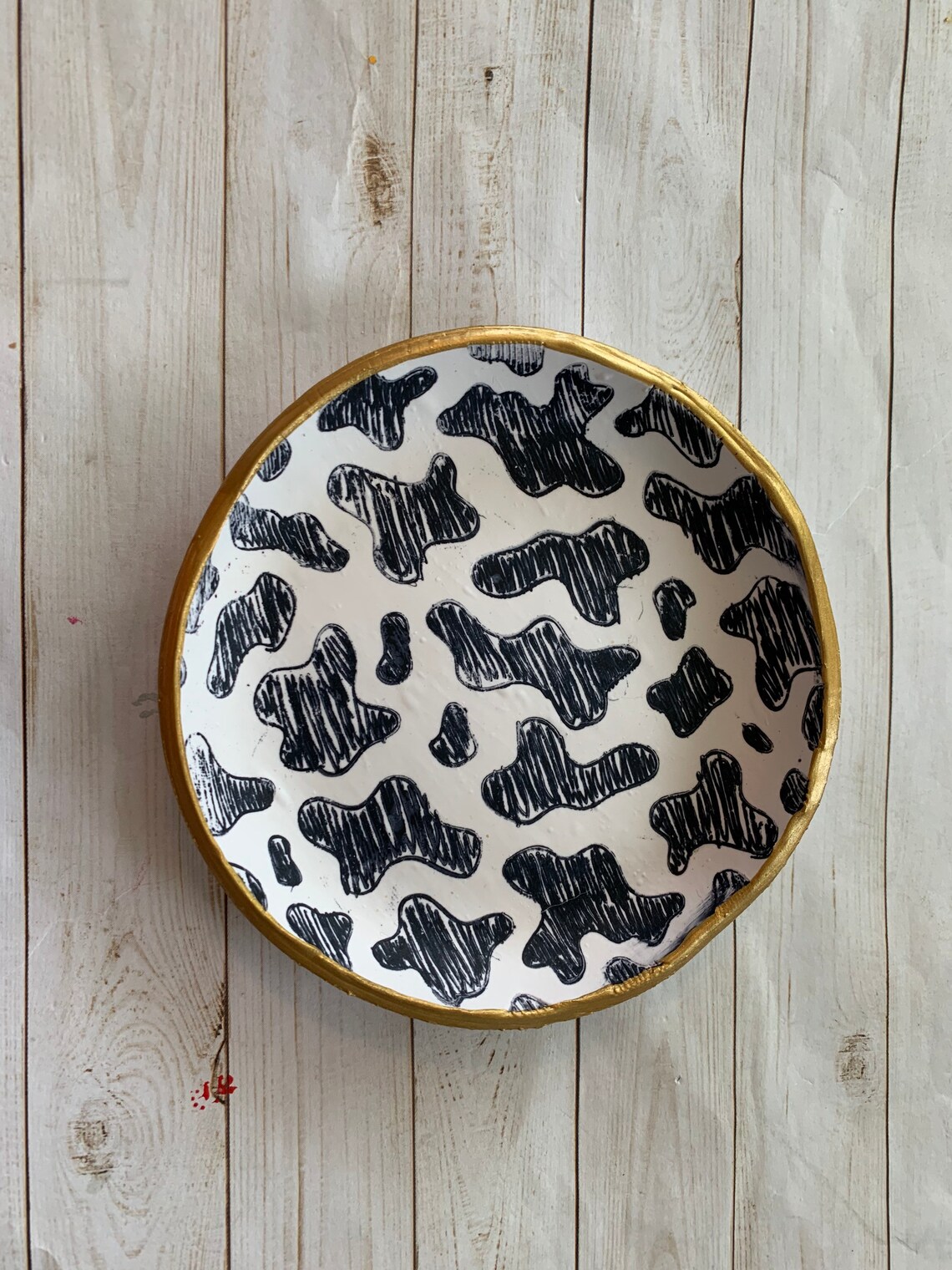 Cow Print Ring Dish Cow Print Dish Gift for Couples Gift - Etsy
