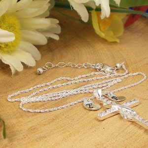 Large Infinity Cross Necklace Solid Sterling Silver Necklace - Etsy