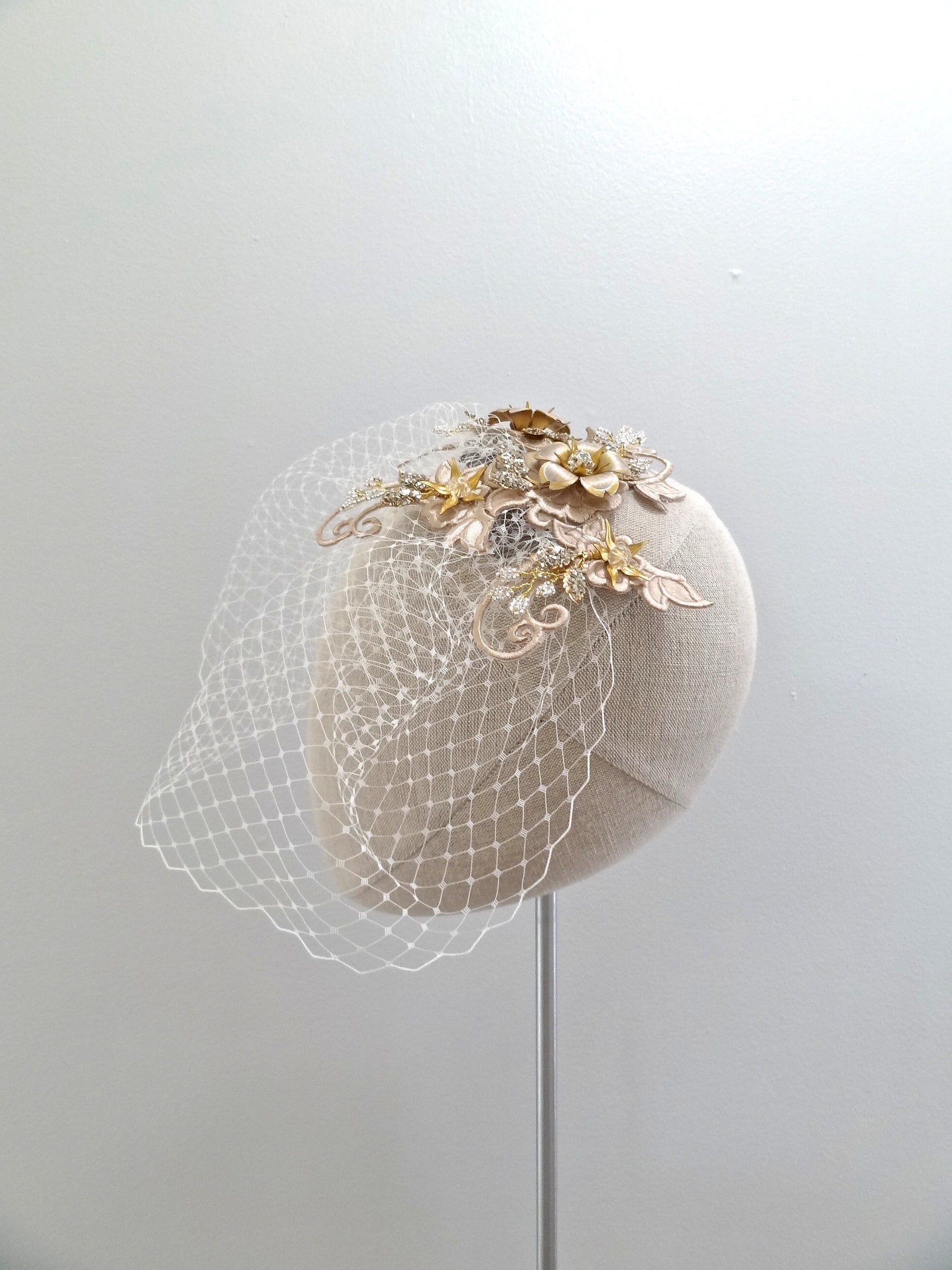 Bridal Birdcage Veil With Adornment Wedding Small Birdcage - Etsy