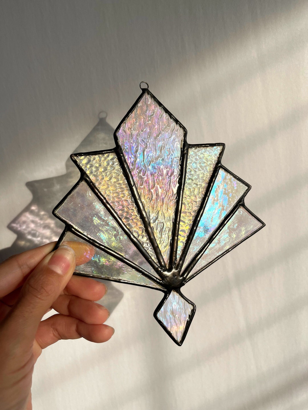 Eight Point Suncatcher, Stained Glass Suncatcher, Stained Glass Window ...