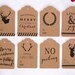 16 Christmas Gift Tags Rustic Kraft Paper Tags CHRISTMAS Tags Holiday ...