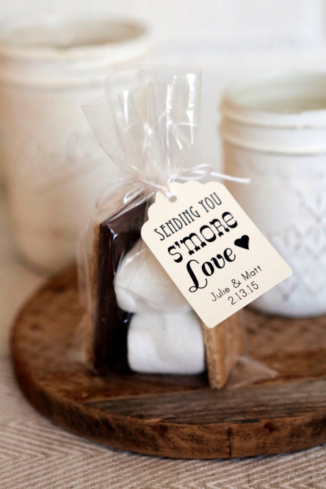 25 CUSTOM Smores Wedding Favor Tag, Smores Favor, Wedding Favor Custom ...