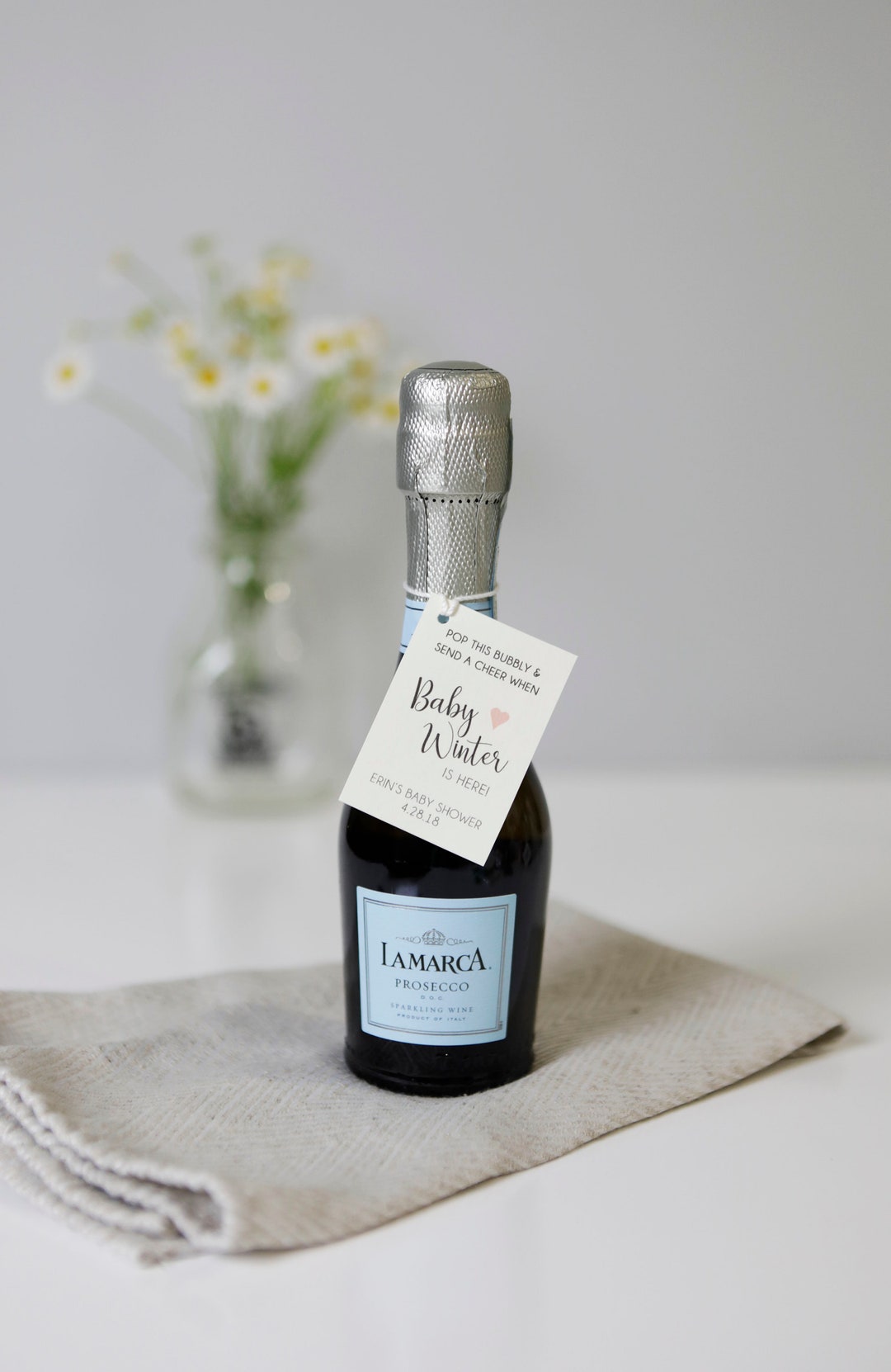 Set of 25 Champagne Tag About to Pop , Customizable Thank You Tag, Chic ...