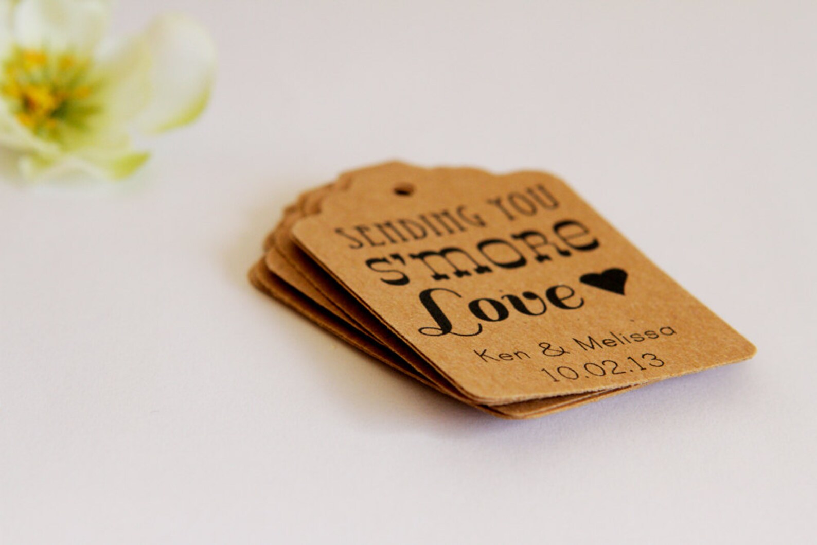 25 CUSTOM Smores Wedding Favor Tag Smores Favor Wedding - Etsy