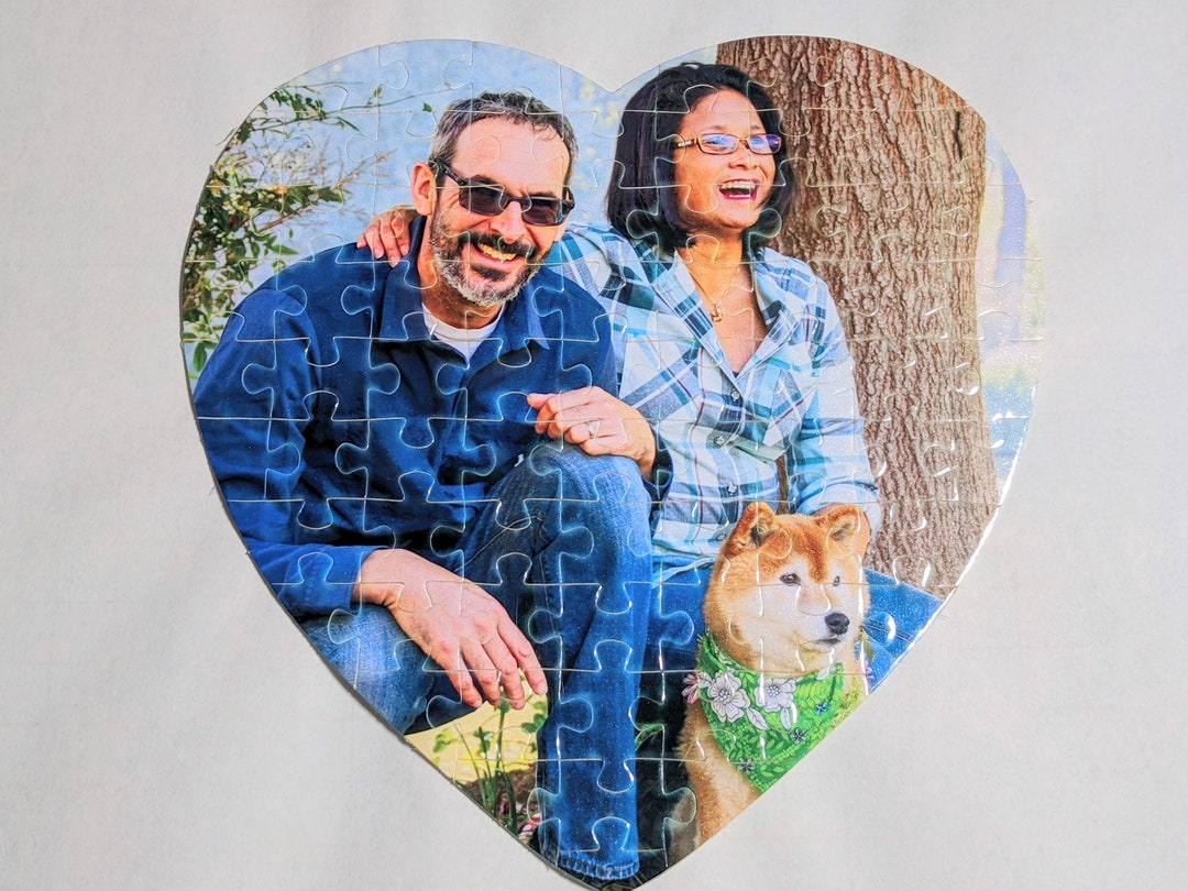 DISCONTINUING SALE Personalized Heart Puzzle 75 Piece Jigsaw Puzzle ...