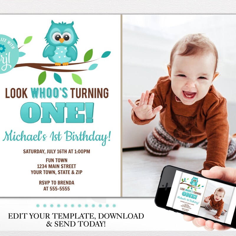 Owl 1st Birthday - Etsy