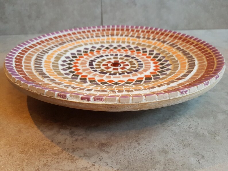 Platter With a Geometric Mosaic in the Ultimate Fall Colours - Etsy
