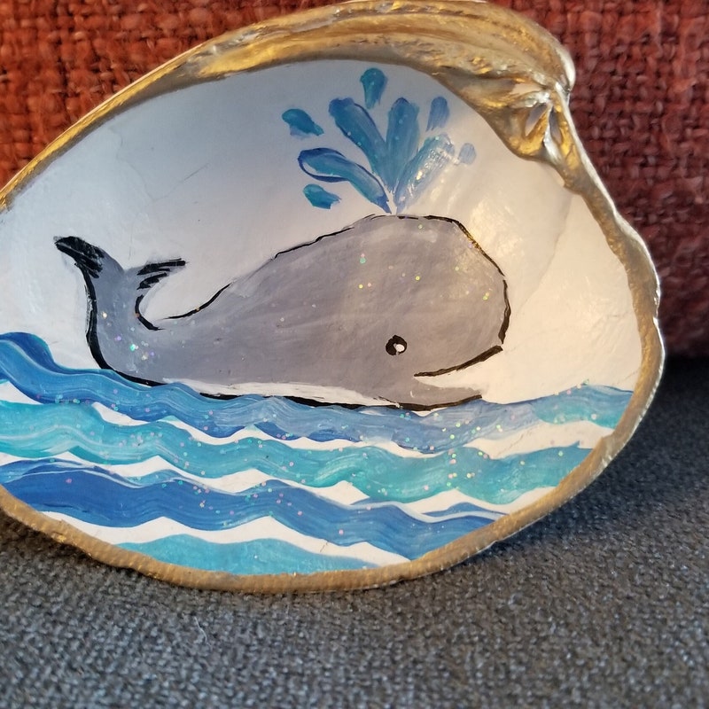 Painted Clam Shells - Etsy