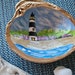 Hand-painted Lighthouse Shell, Original Seashell Coastal Decor, Sally ...
