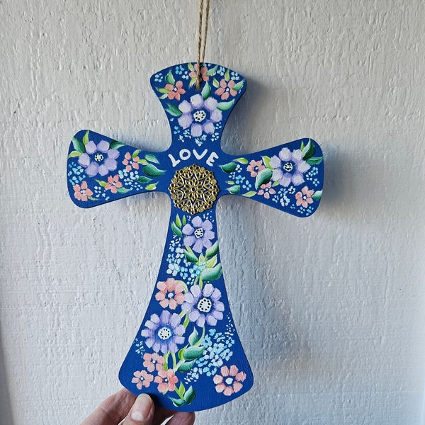 Painted Cross - Etsy