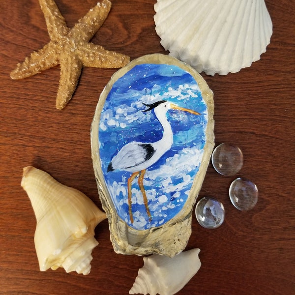 Painted Oyster Shell - Etsy