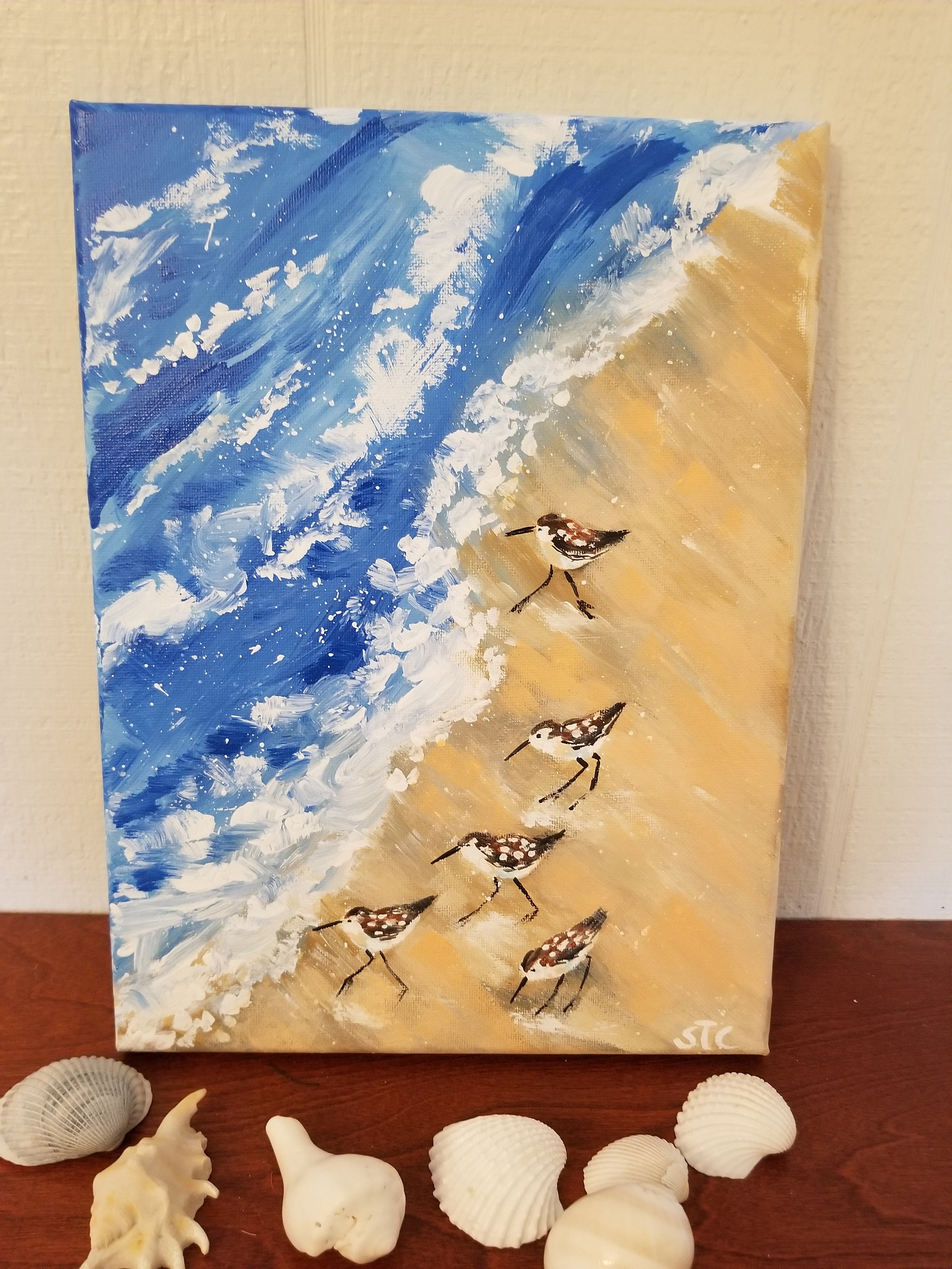 Original Art Beach Wall Art Coastal Theme Art Beach Decor - Etsy
