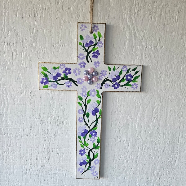 Hand Painted Wooden Crosses - Etsy