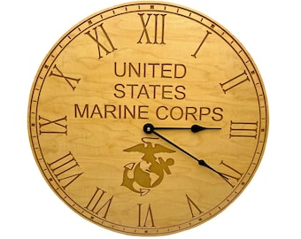 Marine Corps Clock - Etsy