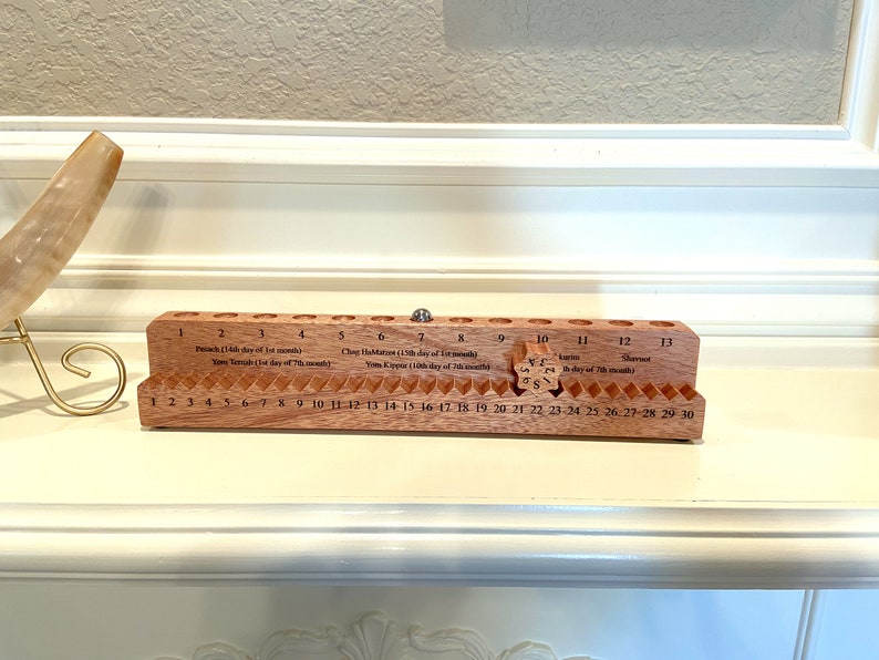 Perpetual Hebrew Calendar (carved and Laser Engraved With Optional ...