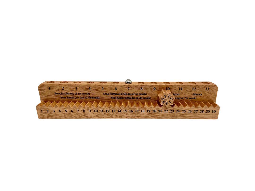 Perpetual Hebrew Calendar (carved and Laser Engraved With Optional ...
