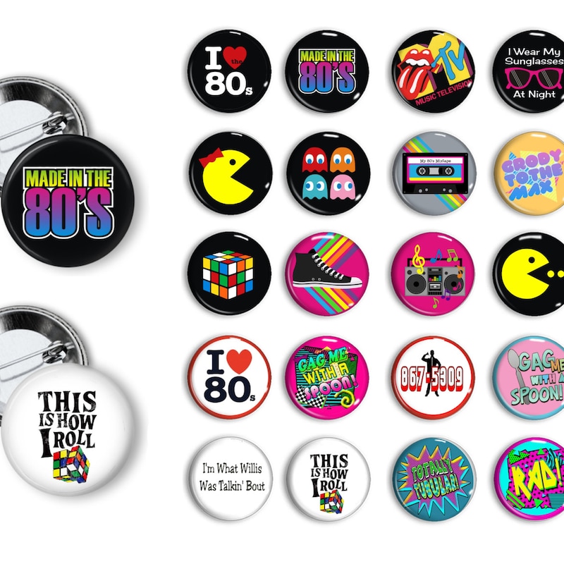 80s Pins - Etsy