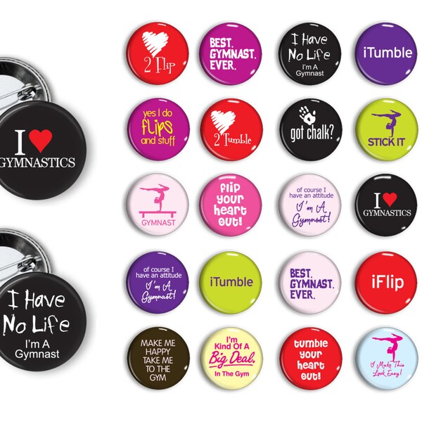 Gymnastics Pins - Etsy