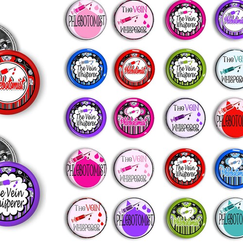 Phlebotomist Pins Phlebotomist Buttons Nurse 1.25 Inch Pinback - Etsy