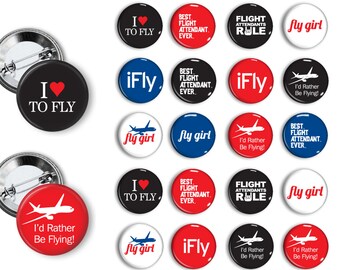 Flight Attendant Pin | Etsy