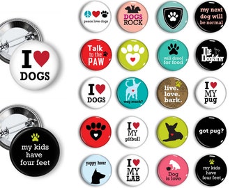 Dog buttons | Etsy