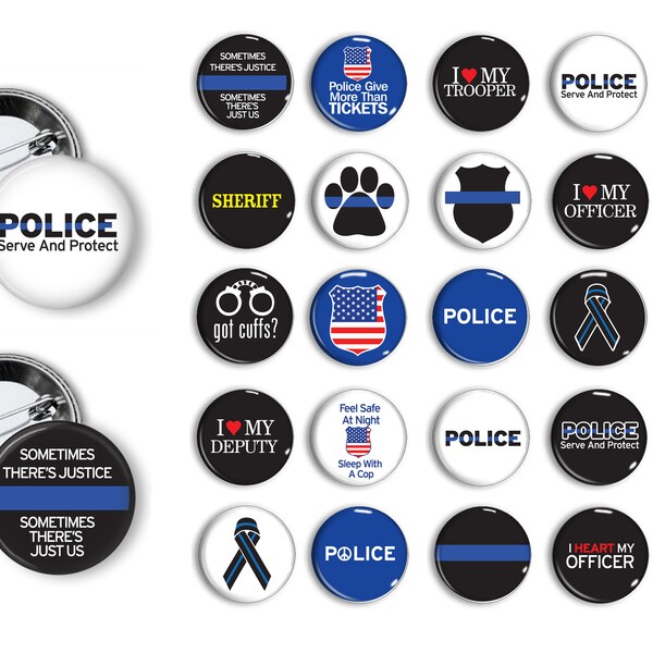 Police Buttons - Etsy