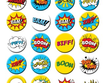 Superhero button | Etsy