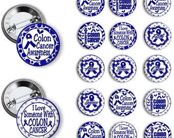 Colon Cancer Survivor Blue Ribbon Awareness Ribbon Support - Etsy