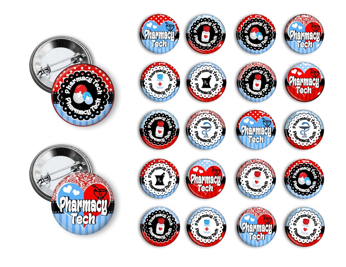 Pharmacy Tech Pharm Tech Pharmacist Technician Pins Pinback - Etsy