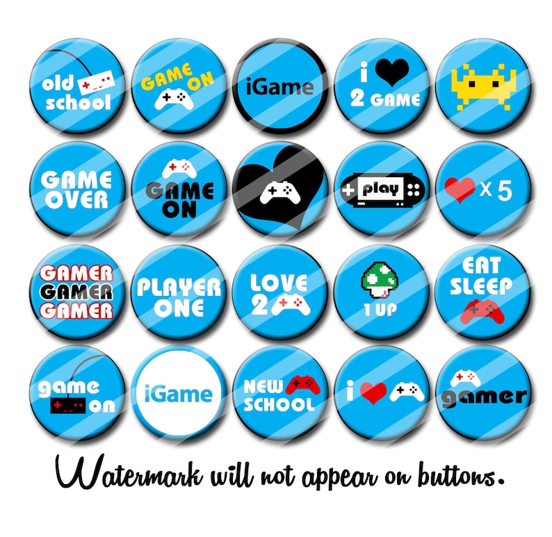 Gamer Video Gamer Pins Video Gamer Gifts 1.25 Inch Pinback | Etsy