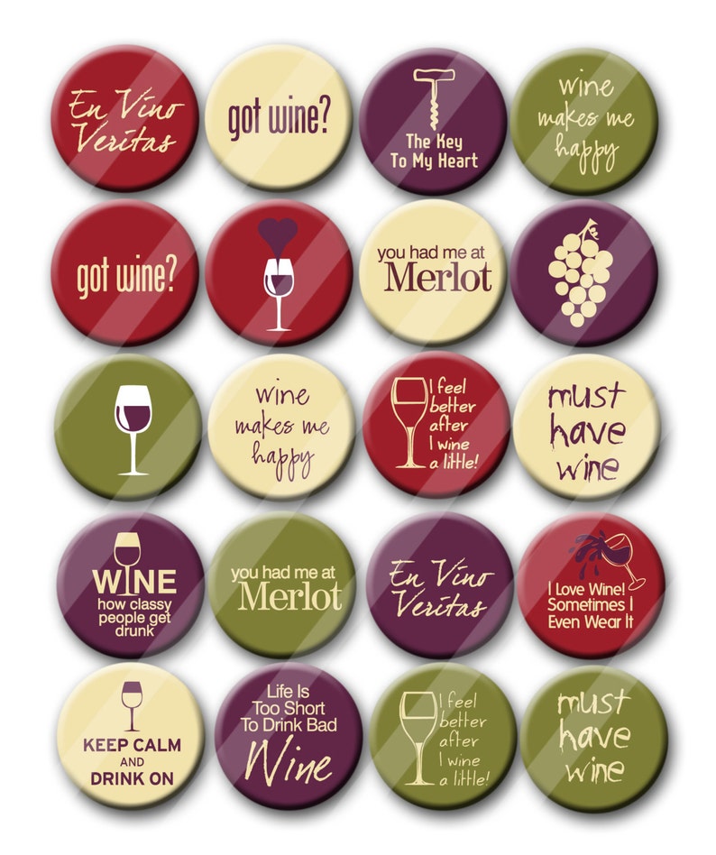 Got Wine Wine Lovers Wine Tasting Pin Back Button Party Favors | Etsy