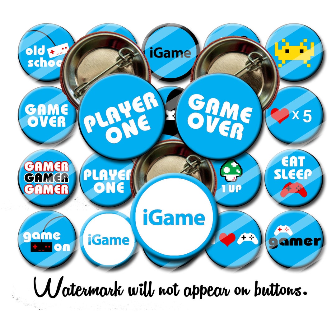 Gamer Video Gamer Pins Video Gamer Gifts 1.25 Inch Pinback - Etsy