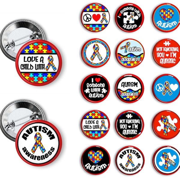 Autism Pin Etsy