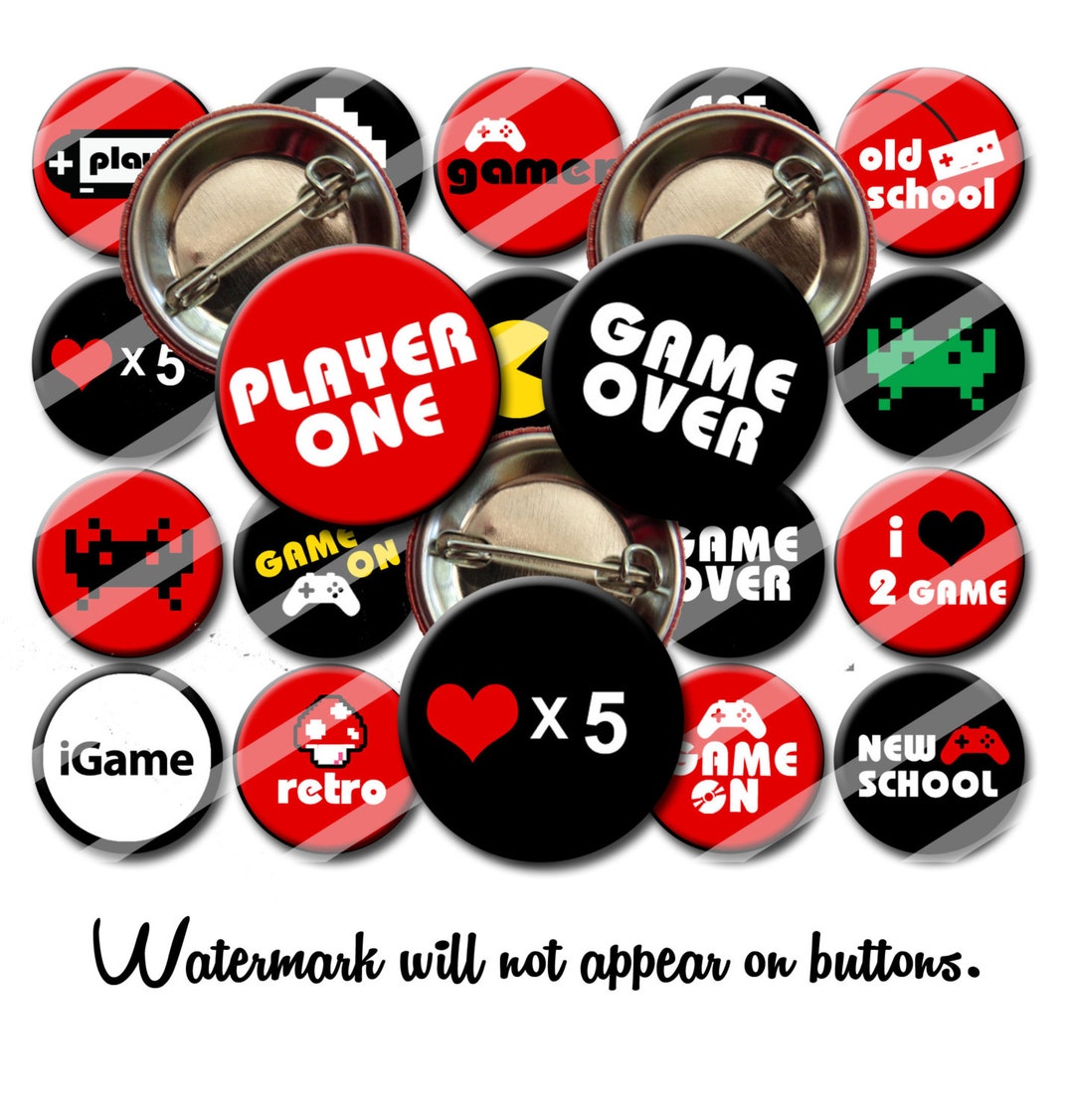 Gamer Video Gamer Pins Video Gamer Gifts 1.25 Inch Pinback - Etsy