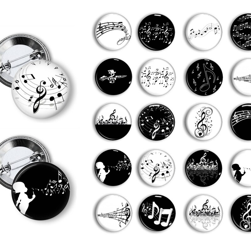 Music Note Pins - Etsy