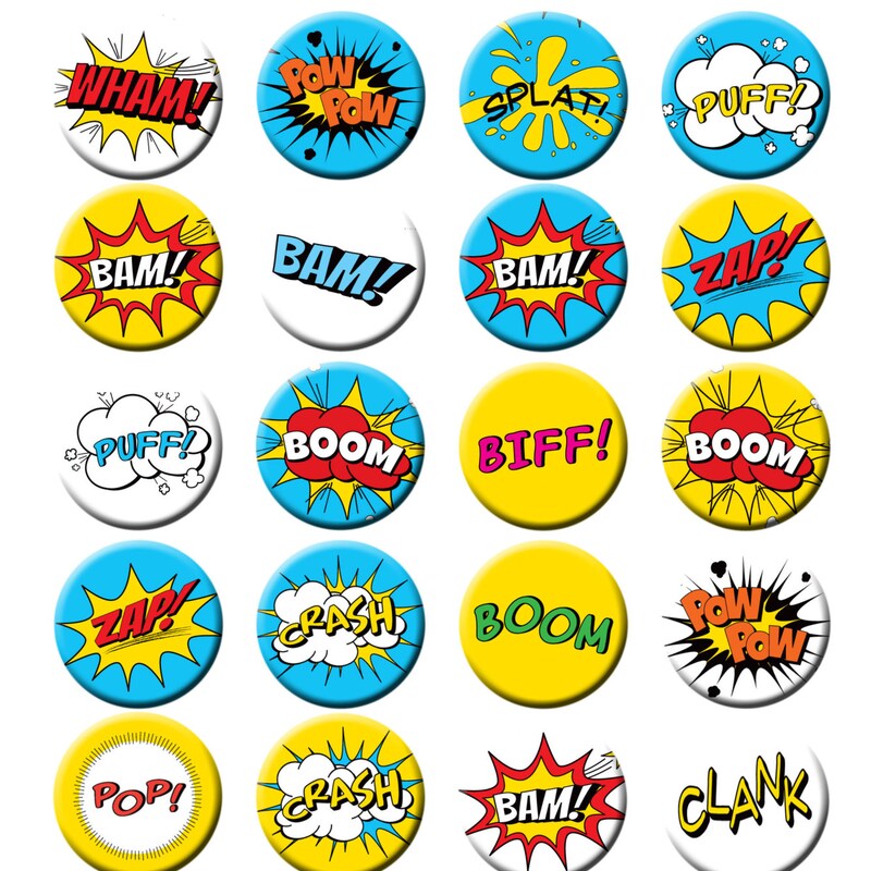 Superhero Button - Etsy
