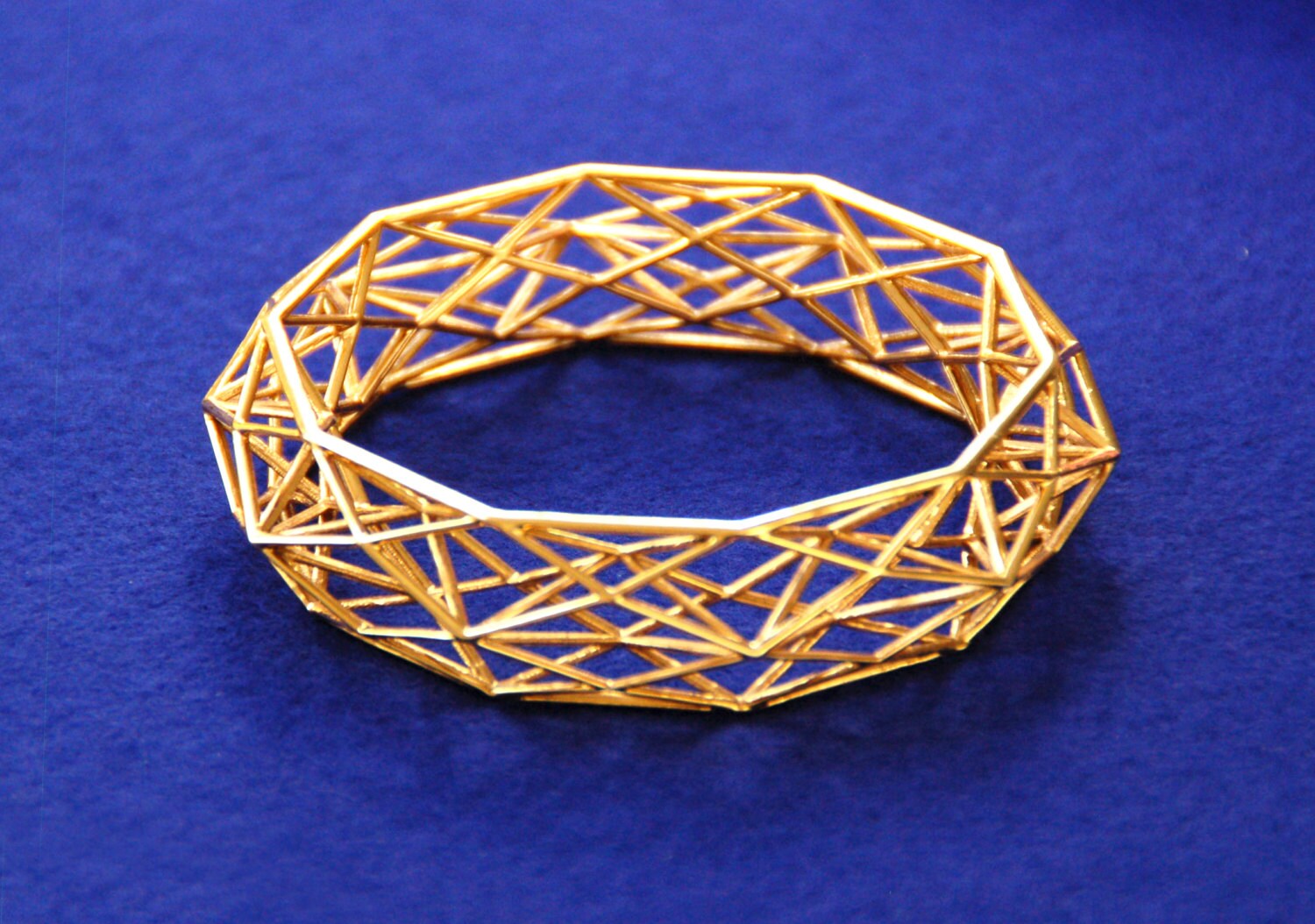 Gold Geometric Bracelet Constructionist, Sleek - Etsy