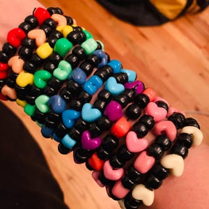 STAR GLITTER Kandi Bracelets for EDC Festival Candy Pony Bead Rave ...