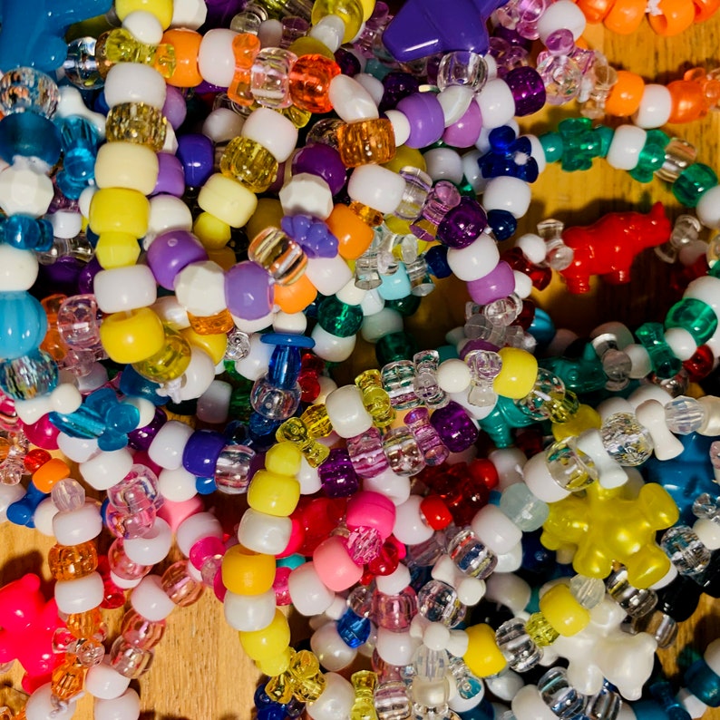 Bunny Rabbit Kandi Bracelet EDC Plur Kandi Kandi Bead - Etsy