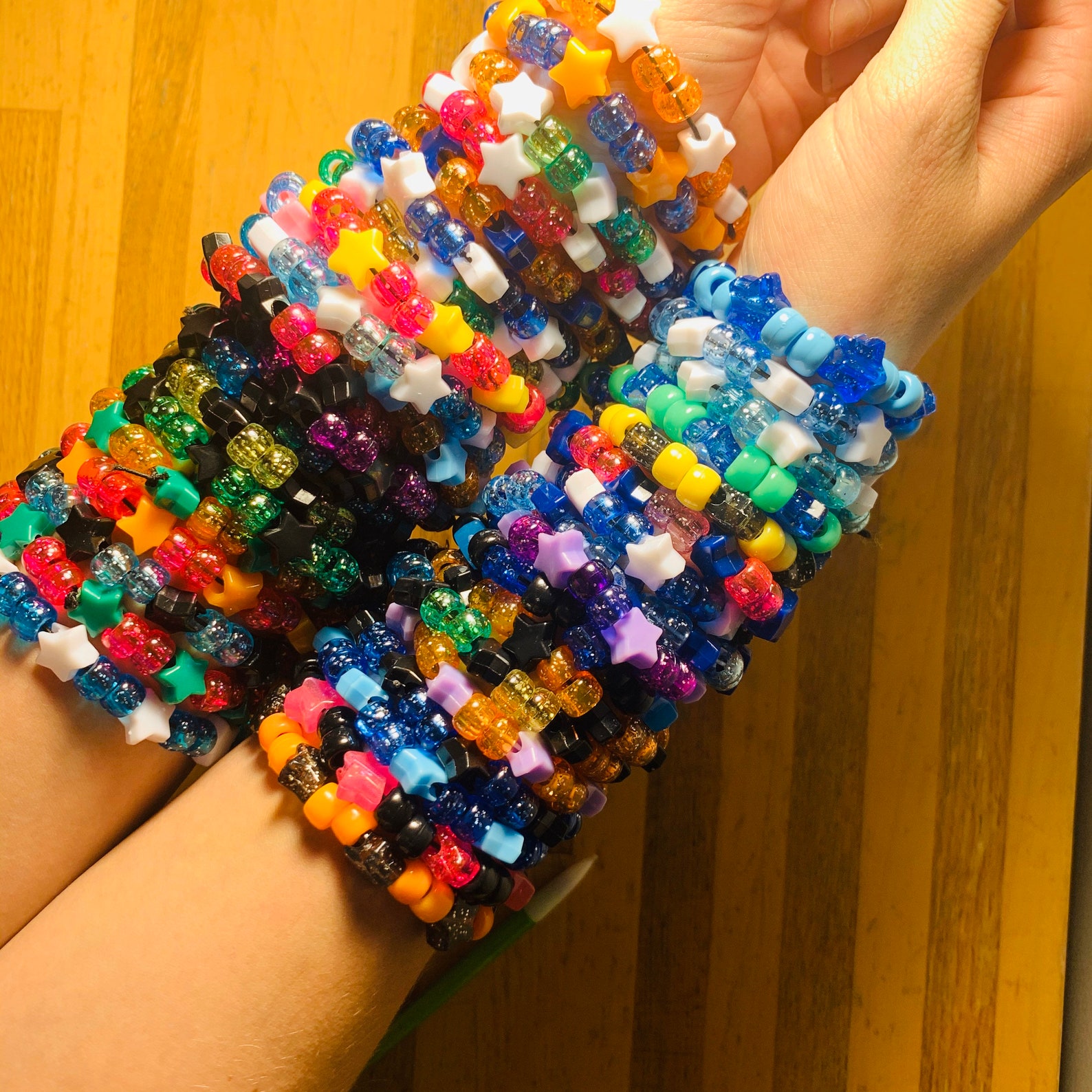 STAR GLITTER Kandi Bracelets Candy Kandi Bead Pony Bead - Etsy STAR GLITTER Kandi Bracelets Candy Kandi Bead Pony Bead - Etsy