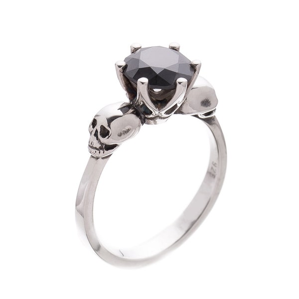 Skull Gem Ring - Etsy